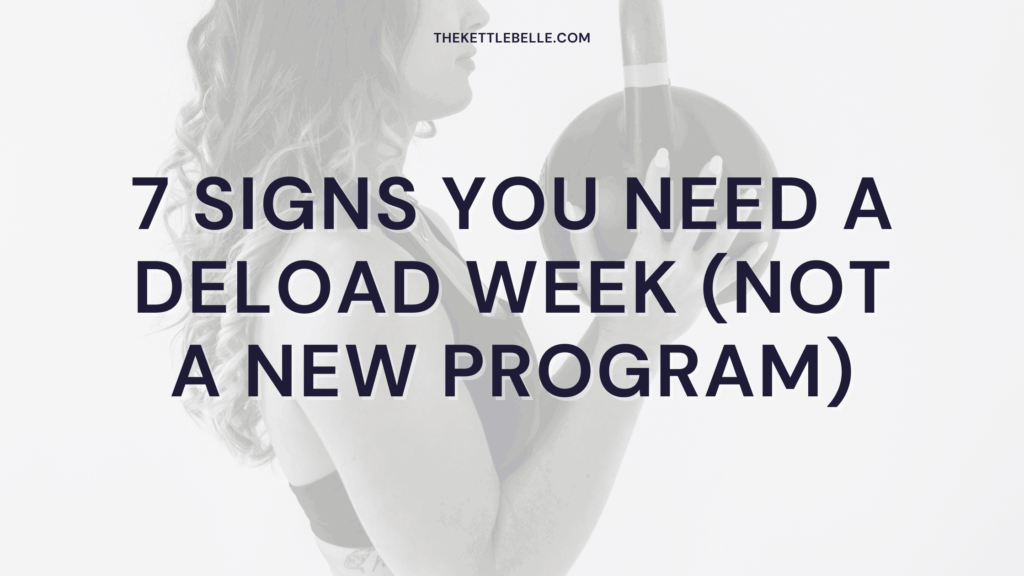 Deload Week Training and When to Take a Break
